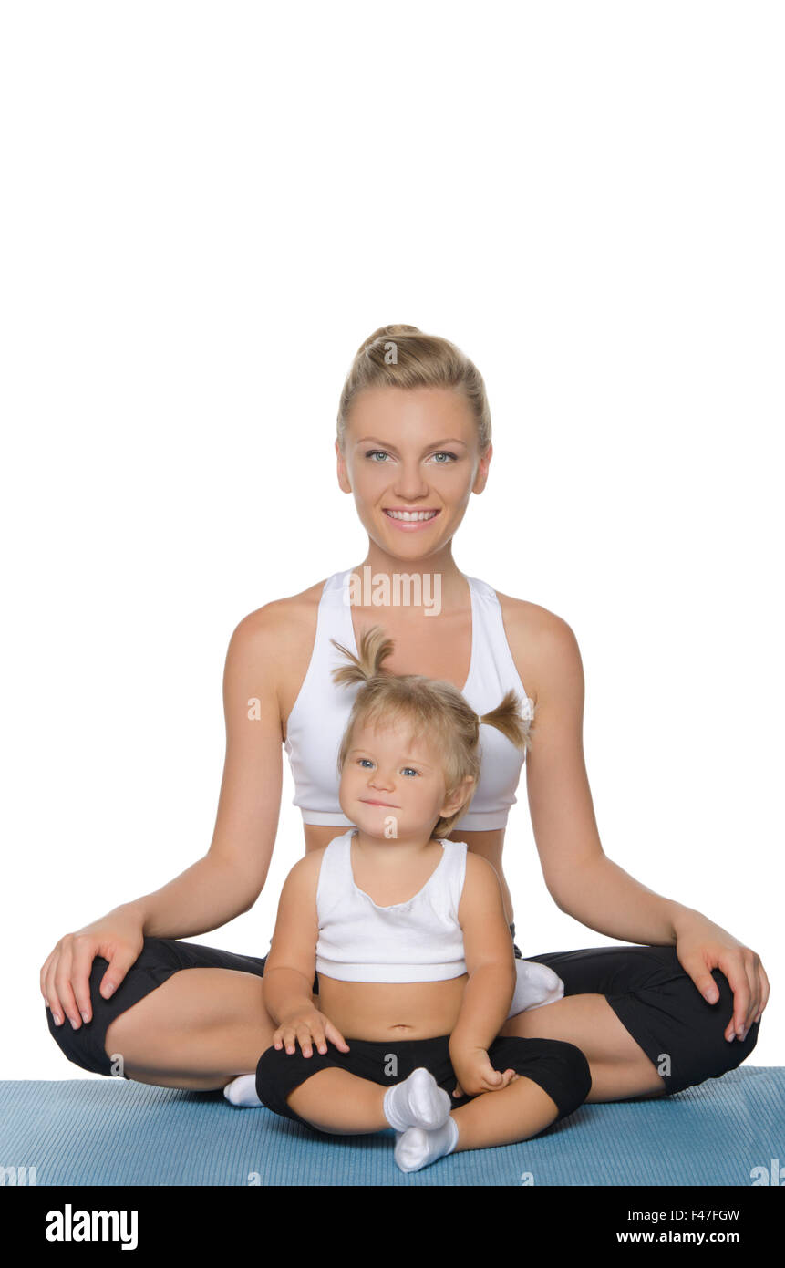 Mom baby yoga hi-res stock photography and images - Alamy