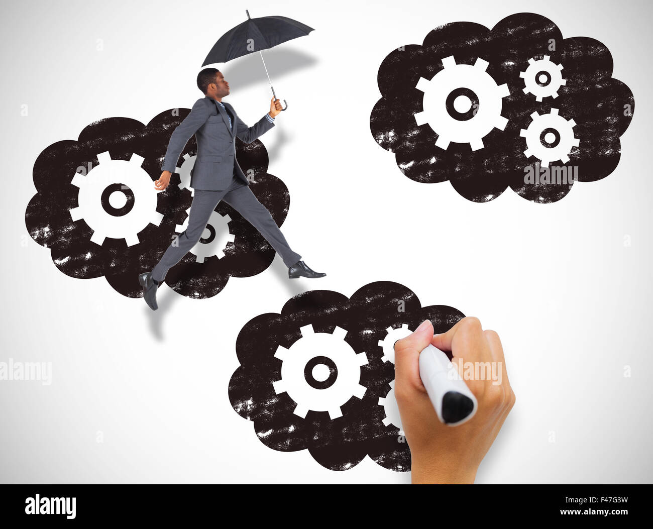 Composite image of hand writing with marker Stock Photo - Alamy