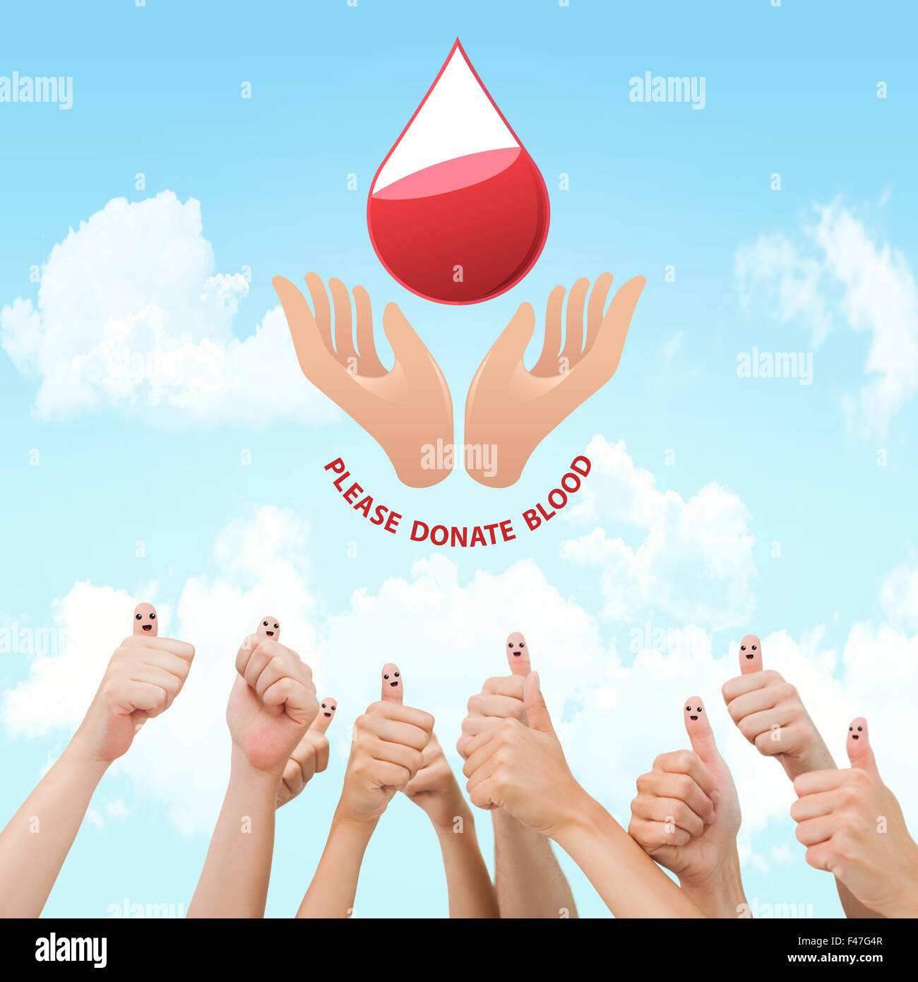 Composite image of blood donation Stock Photo - Alamy