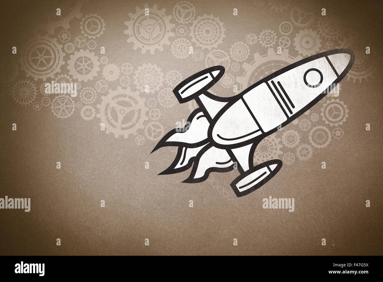 Composite image of rocket space ship Stock Photo - Alamy