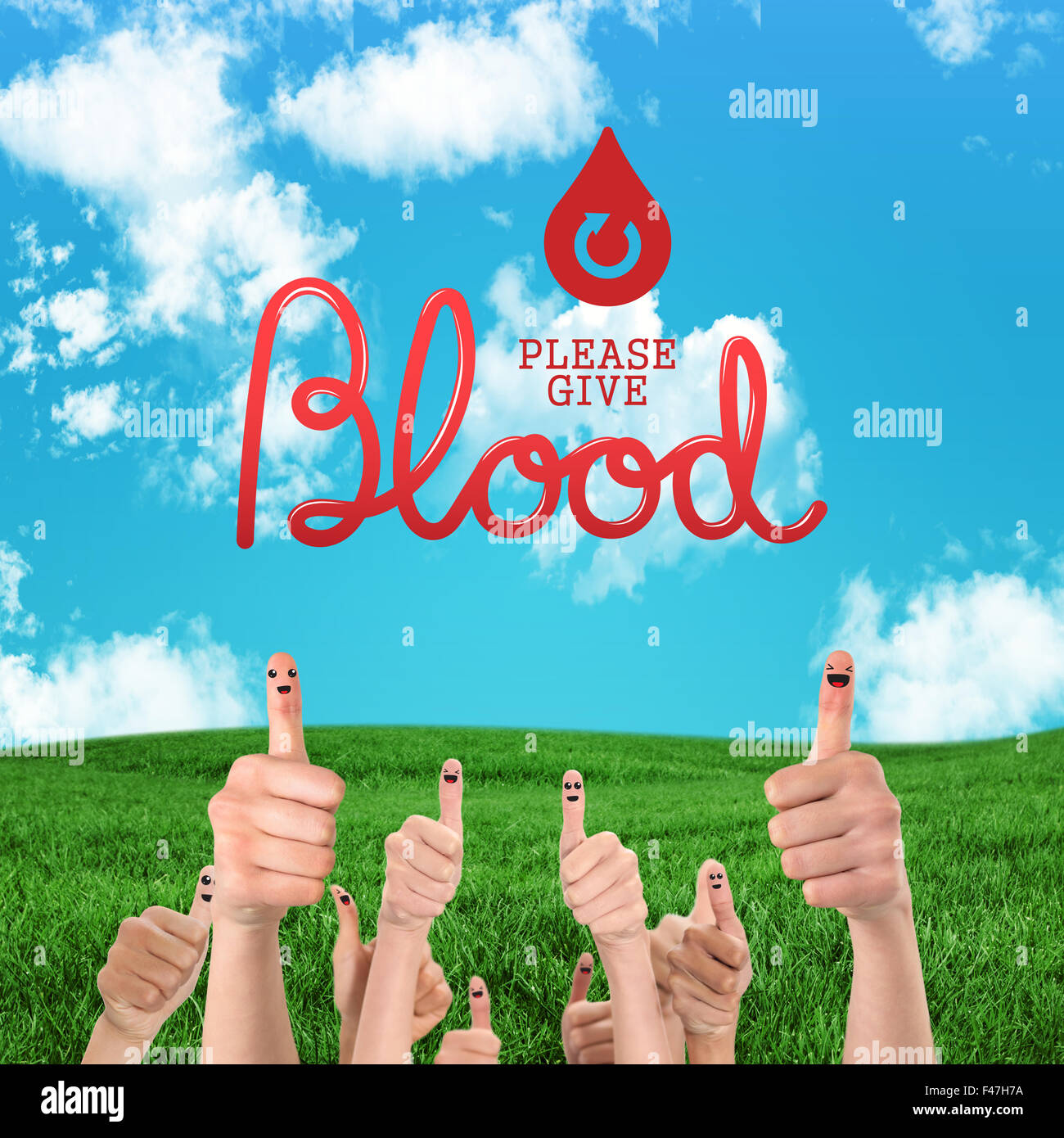 Composite image of blood donation Stock Photo - Alamy