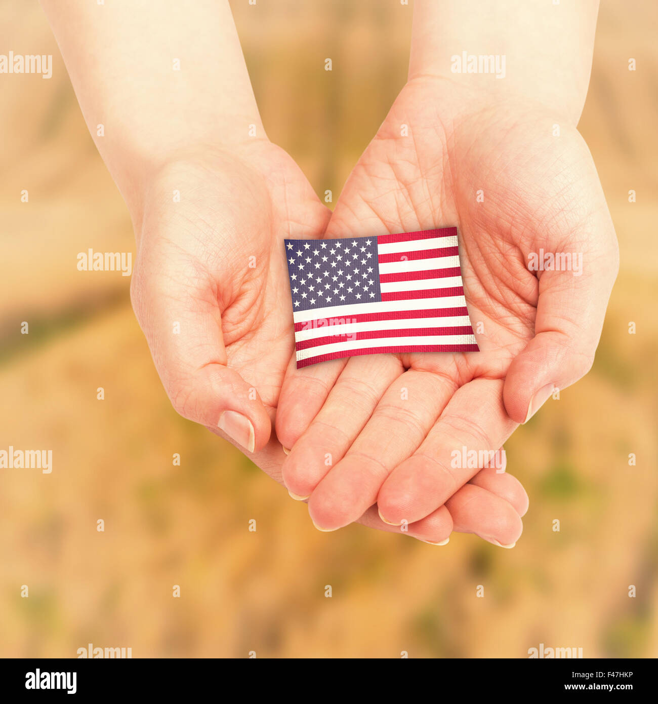 Composite image of hands presenting Stock Photo - Alamy