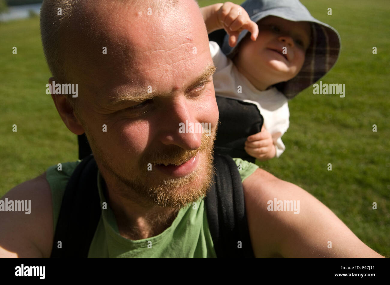 Father and son, Sweden Stock Photo - Alamy