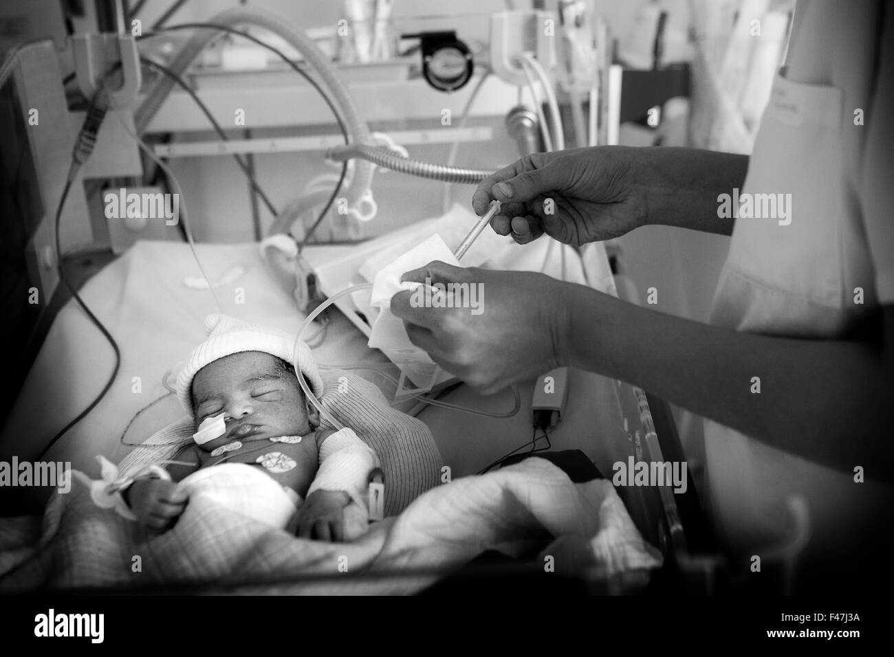 Ecg baby Black and White Stock Photos & Images - Alamy