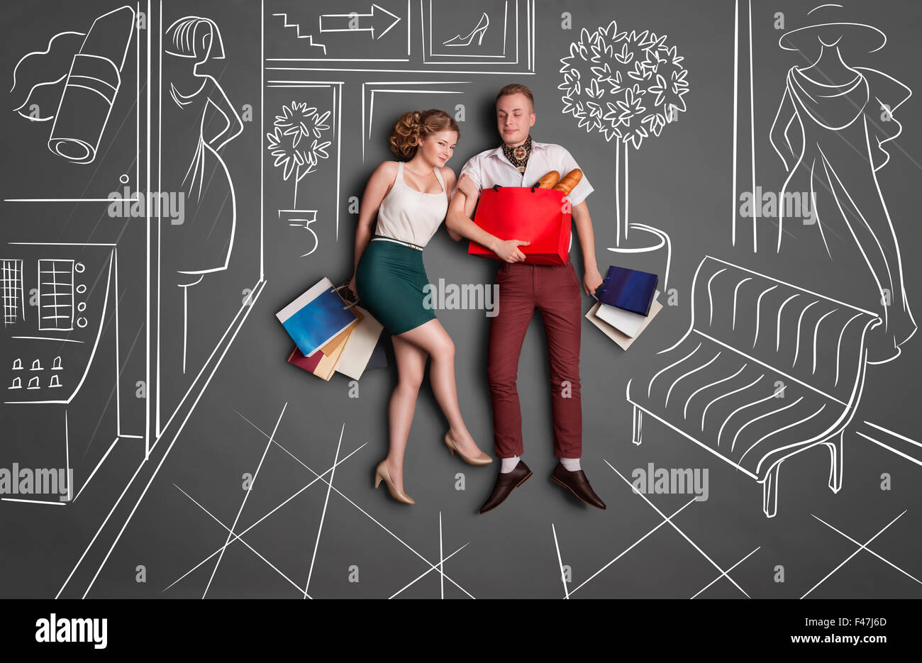 Two story mall hi-res stock photography and images - Alamy