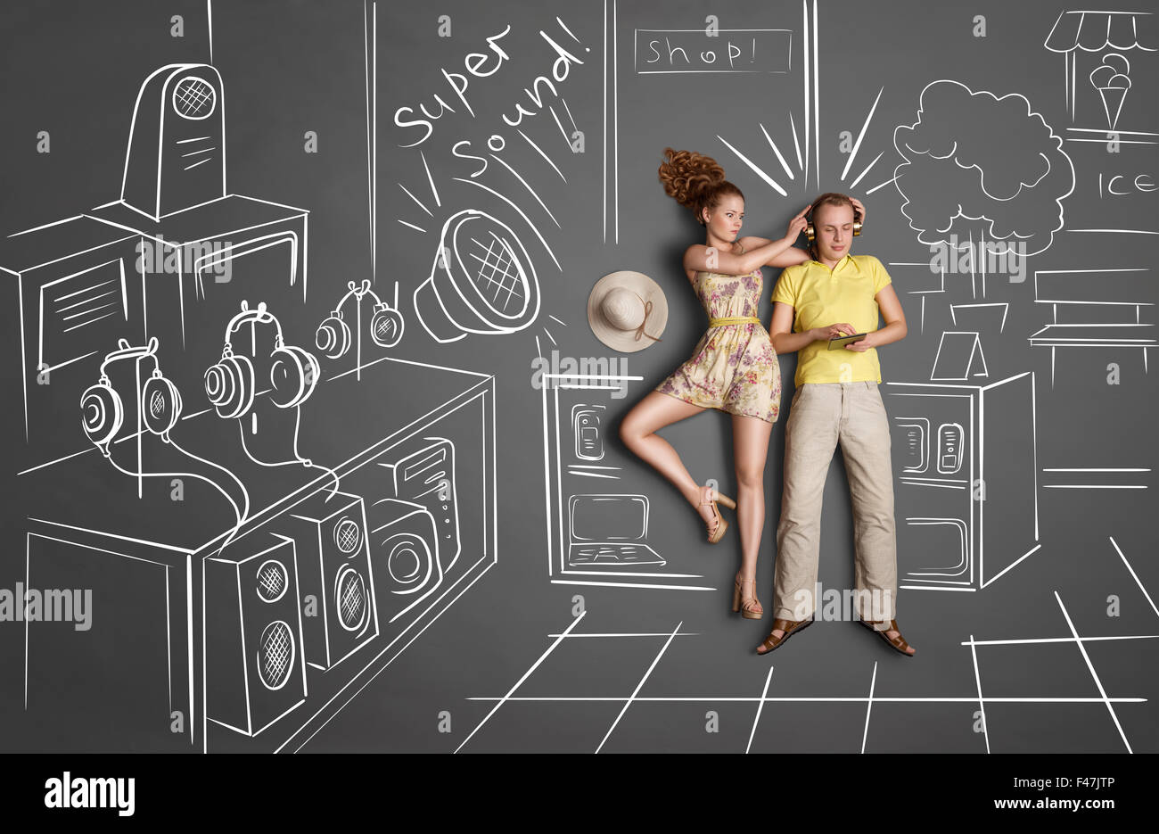 Date and sound Stock Photo - Alamy