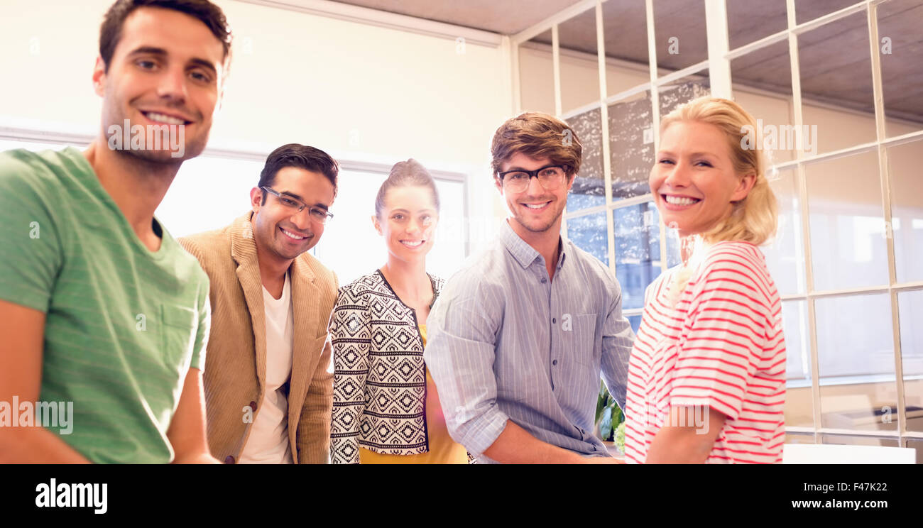 Business people smiling at camera Stock Photo - Alamy