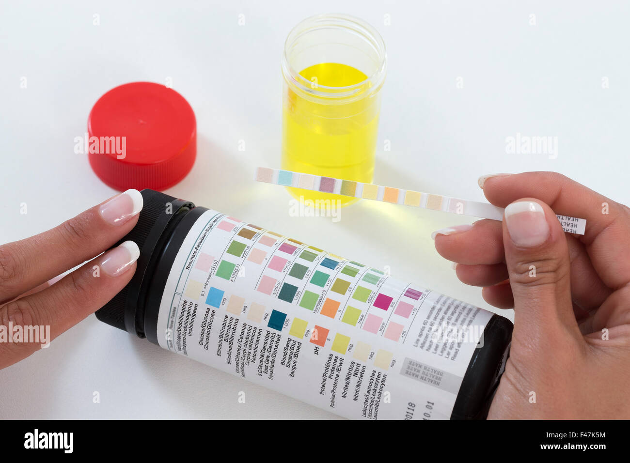URINE TEST STRIP Stock Photo - Alamy