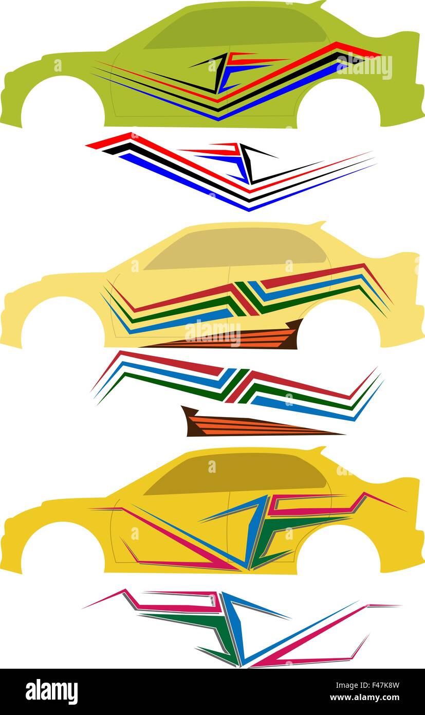 Vehicle Graphics, Stripe : Vinyl Ready Vector Art Stock Vector Image ...