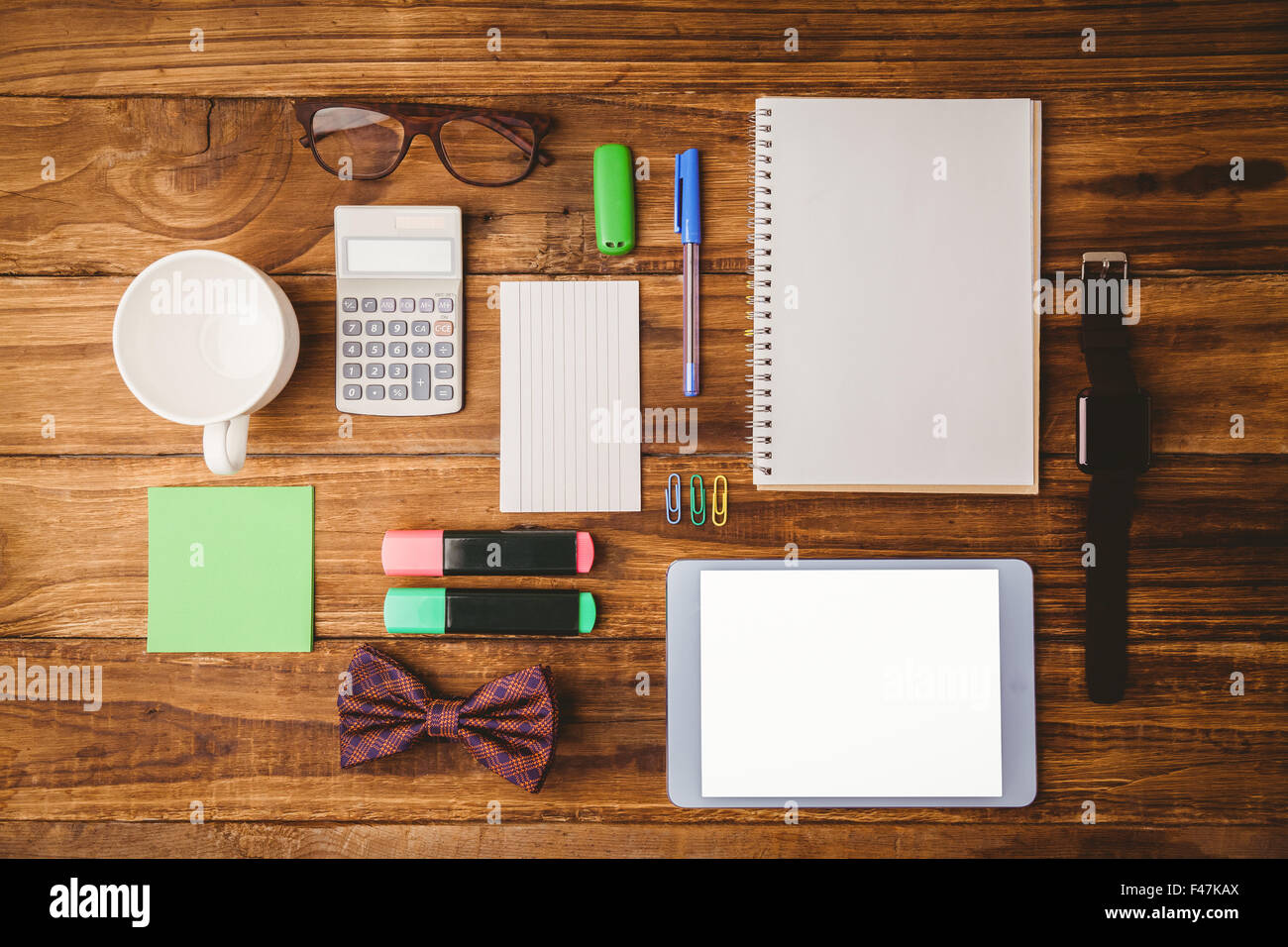 A differents objects for working Stock Photo - Alamy