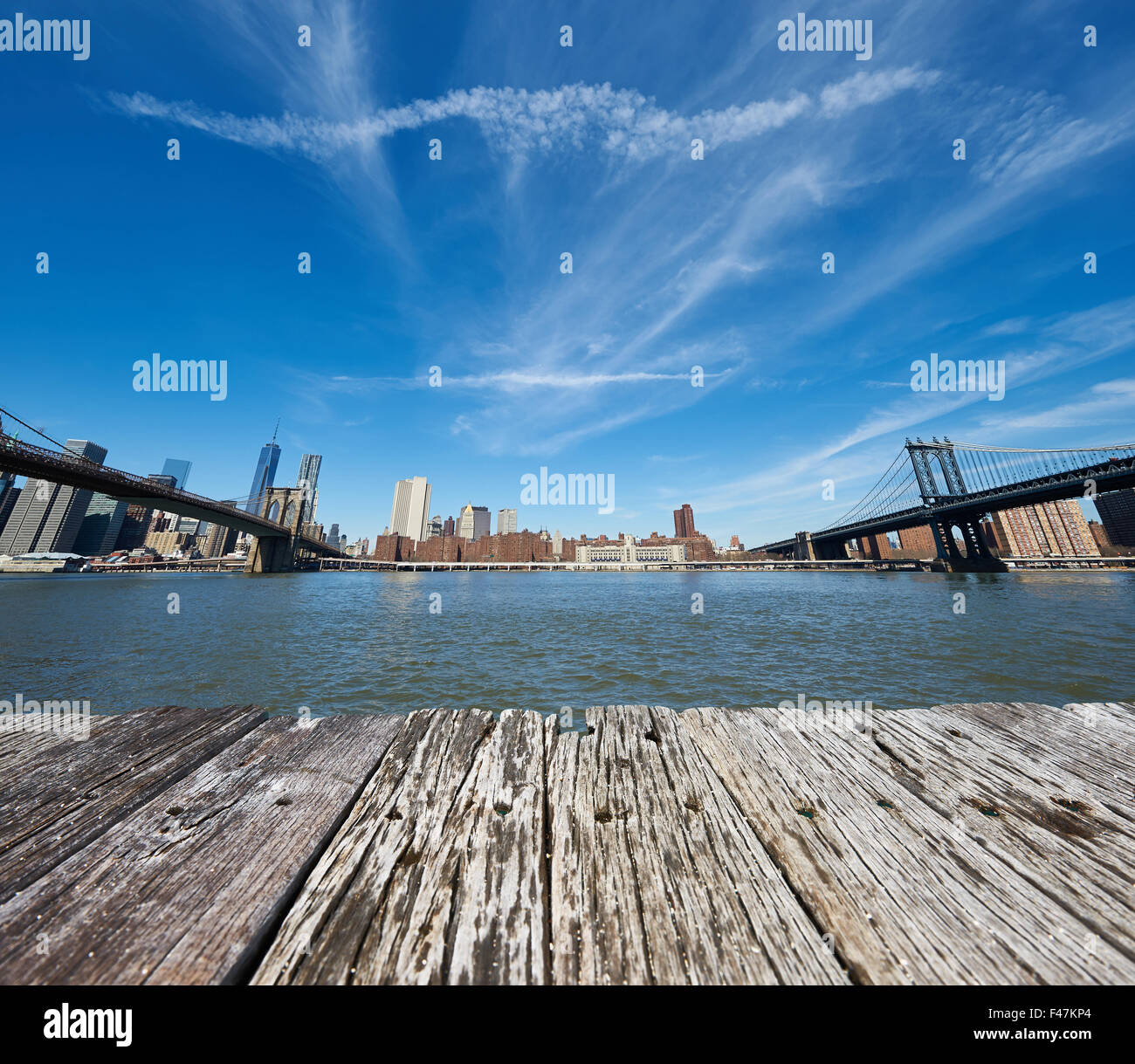 Manhattan skyline view from Brooklyn Stock Photo - Alamy