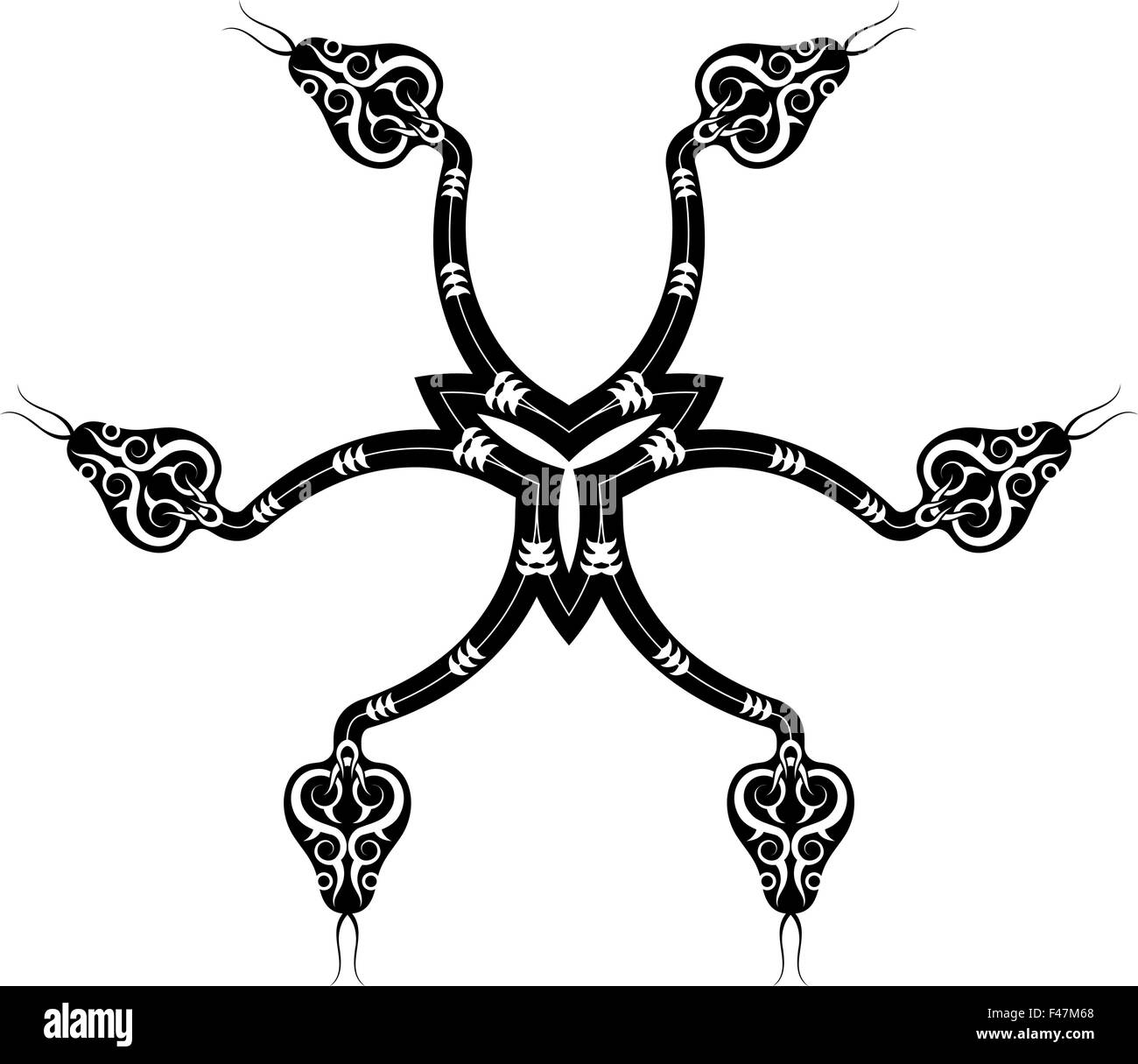 Snake clip art Black and White Stock Photos & Images - Alamy