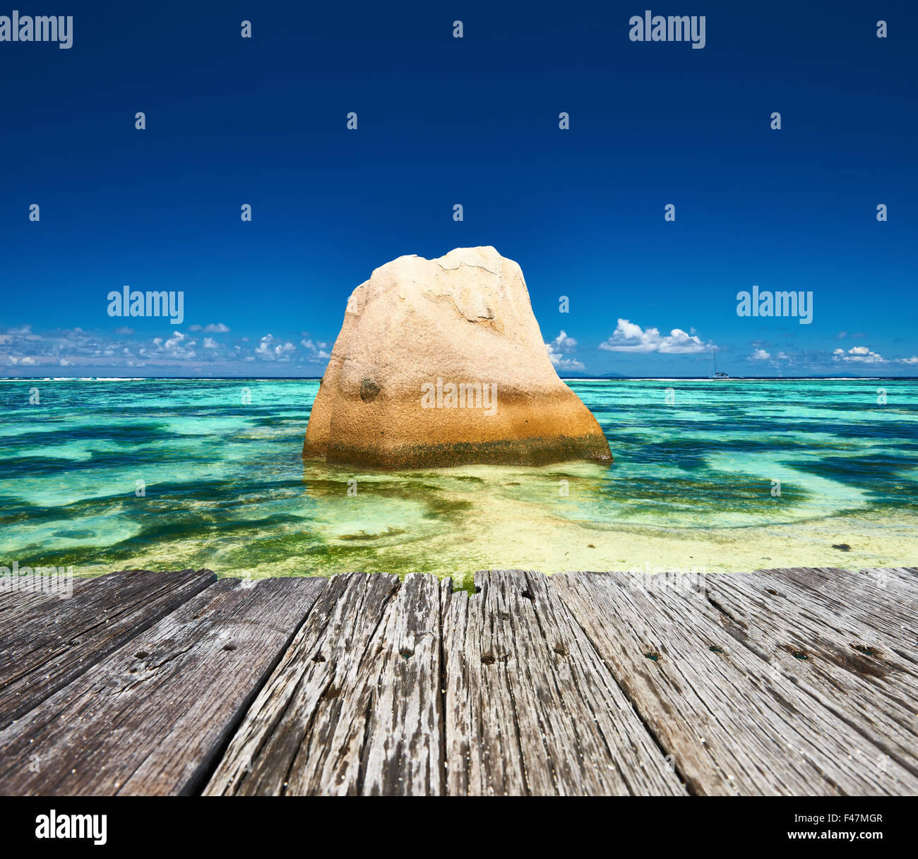 Beautiful beach at Seychelles Stock Photo - Alamy