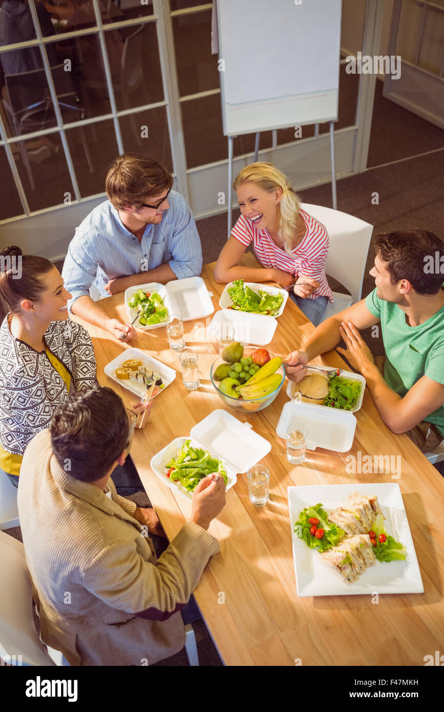 Business people having lunch Stock Photo - Alamy