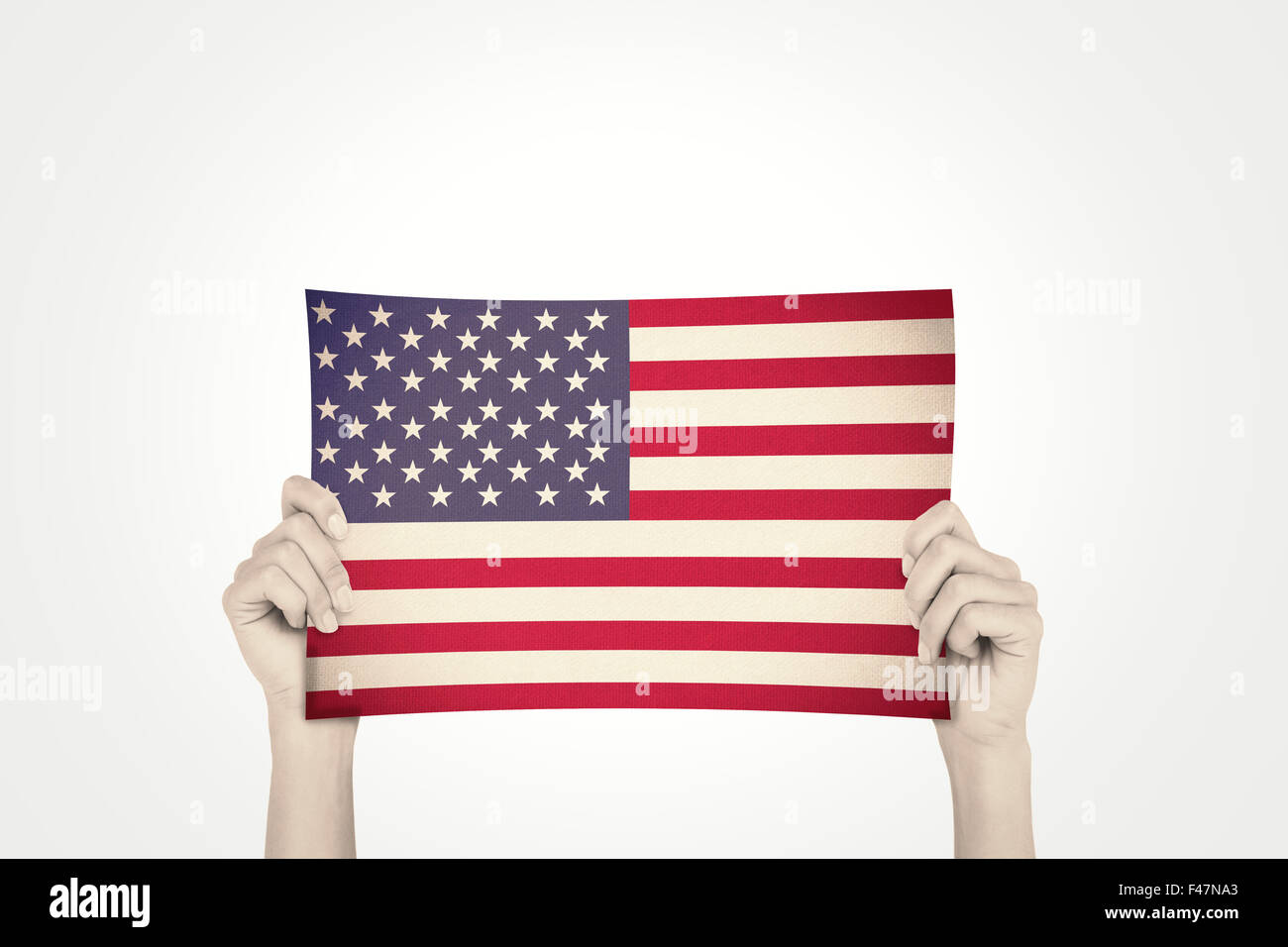 Composite image of hand showing card Stock Photo - Alamy