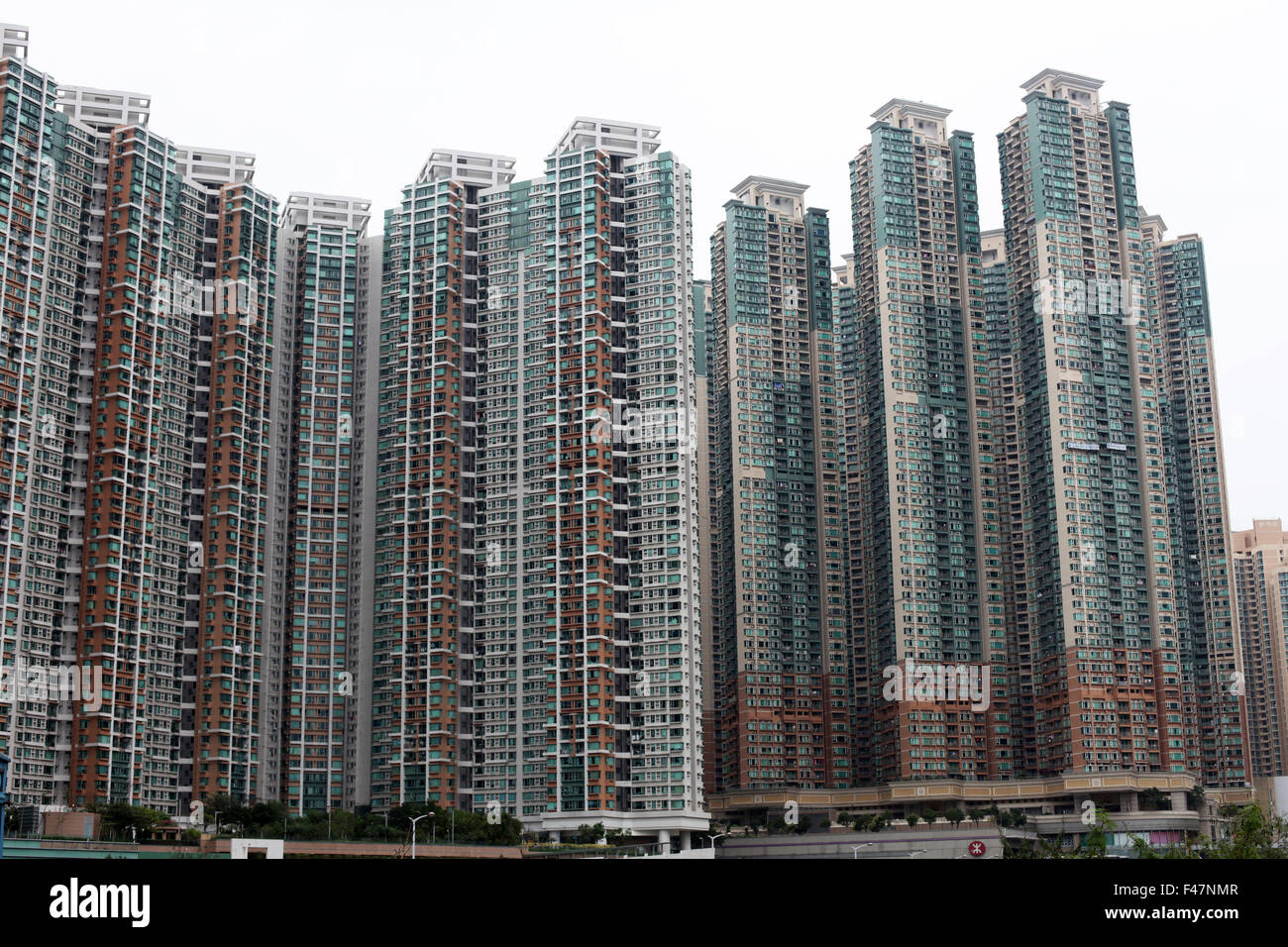 It's a photo of Hong Kong towers in the Tseung Kwan O Area. It's ...