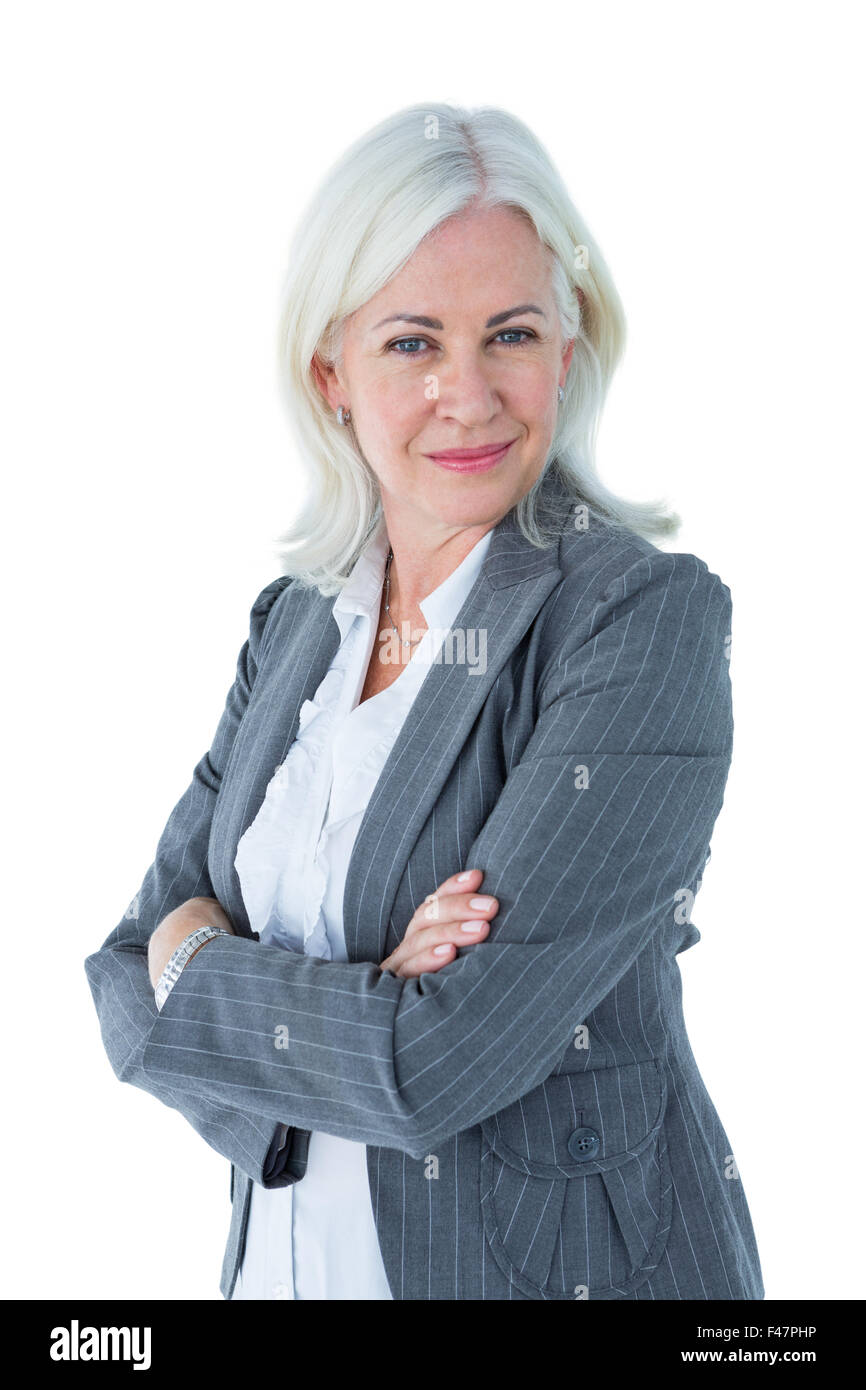 Confident businesswoman arms crossed Stock Photo - Alamy Confident businesswoman arms crossed Stock Photo - Alamy