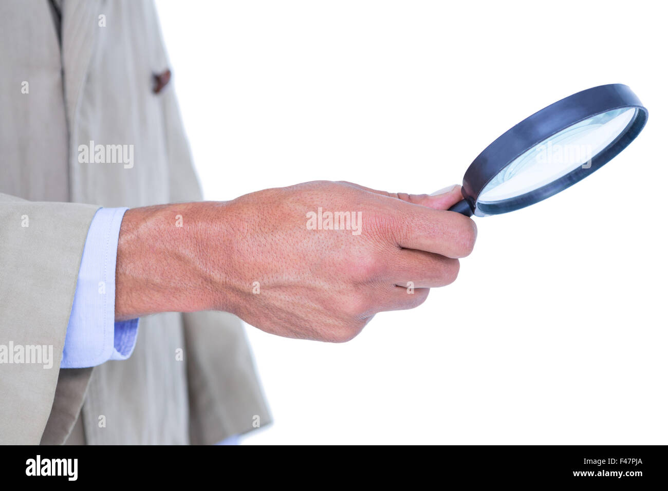 Observing with magnifier hi-res stock photography and images - Alamy