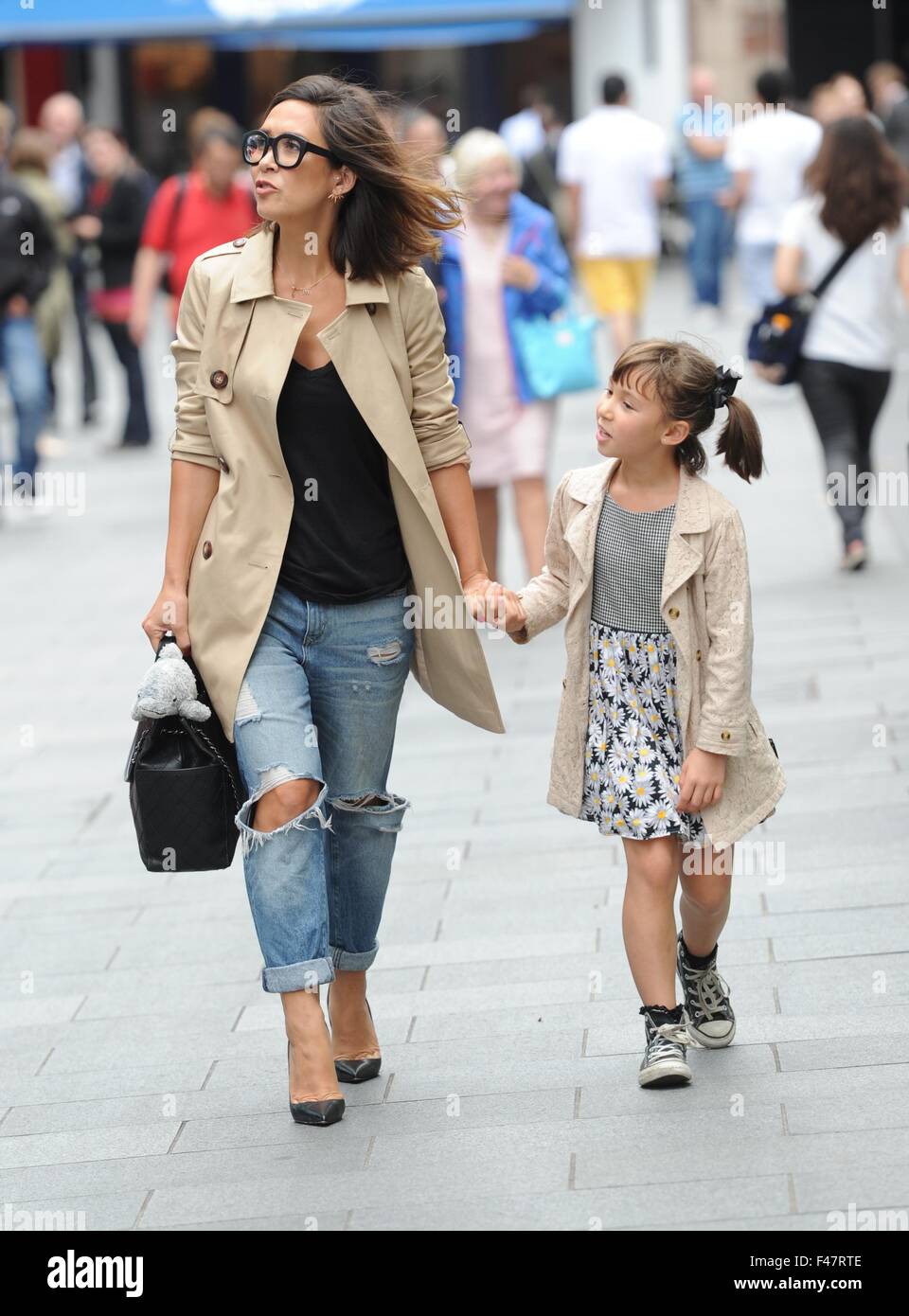 Myleene Klass takes her daughter Ava to buy an ice cream while out and ...