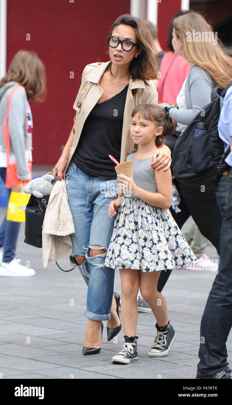 Myleene Klass takes her daughter Ava to buy an ice cream while out and ...