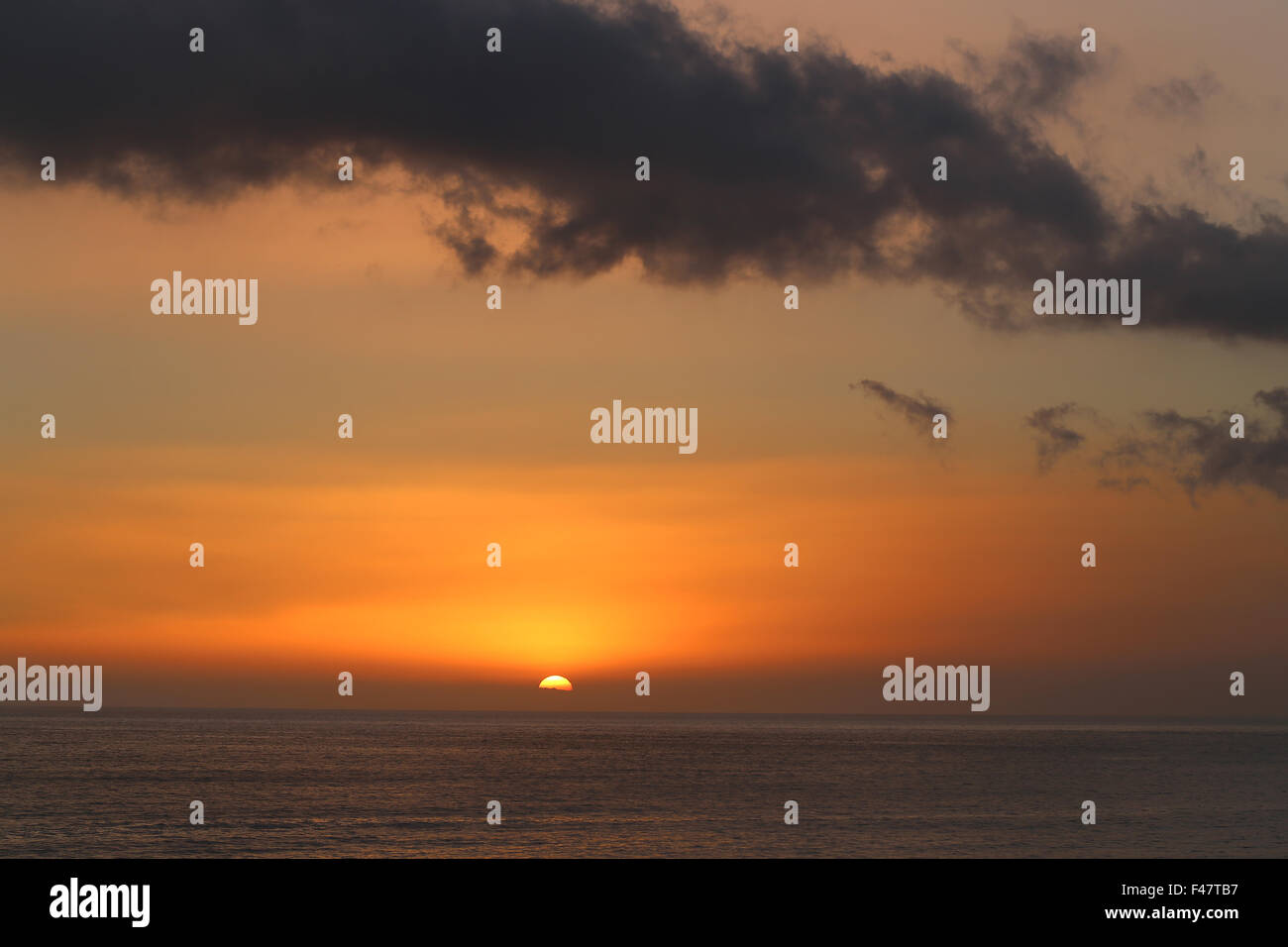 gorgeous very beautiful sunset over the sea Stock Photo - Alamy