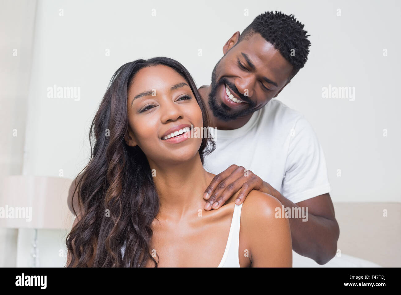 Happy romantic couple relaxing massage hi-res stock photography and ...