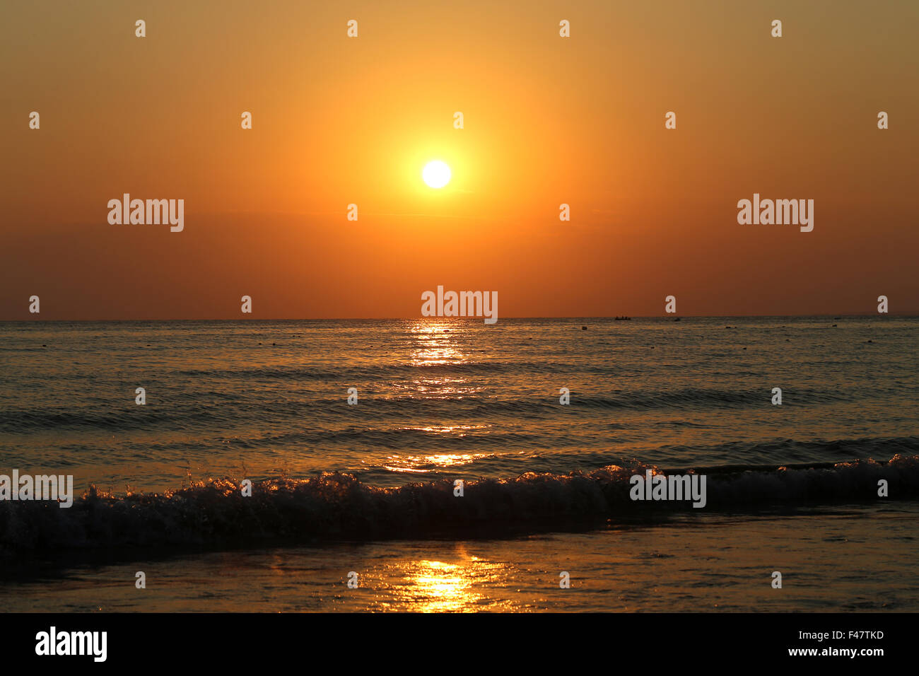 gorgeous very beautiful sunset over the sea Stock Photo - Alamy