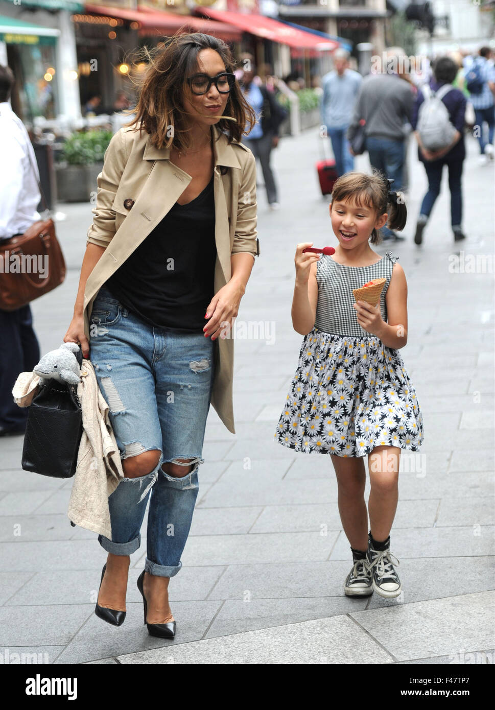 Myleene Klass takes her daughter Ava to buy an ice cream while out and ...