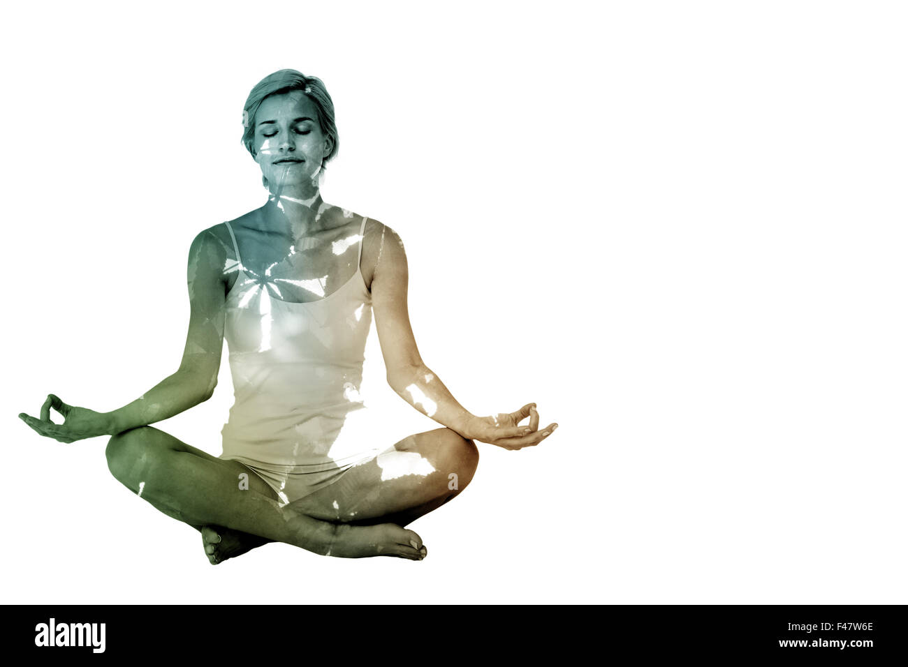 Fit young woman in light Cut Out Stock Images & Pictures - Alamy