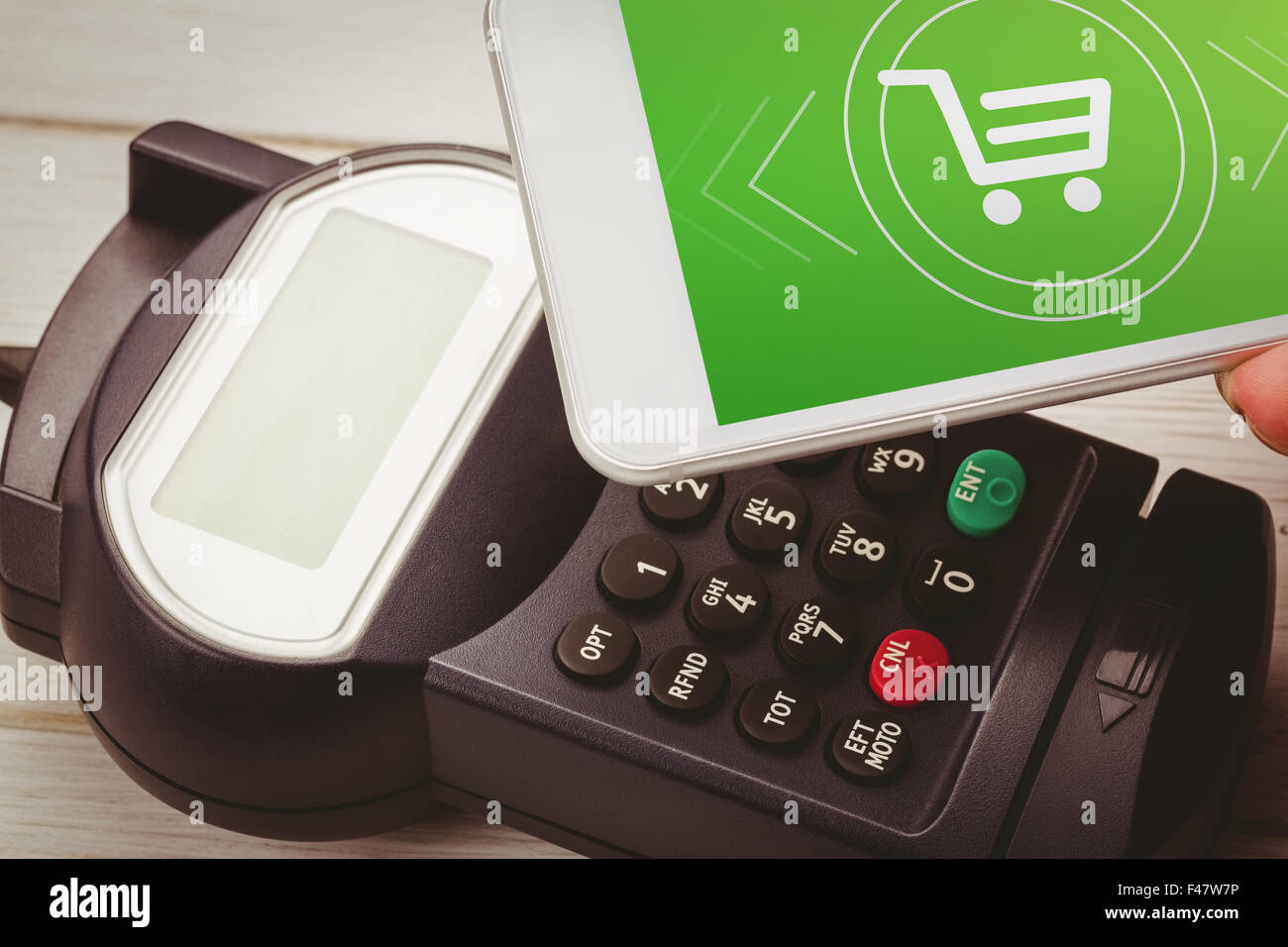 Composite image of payment screen Stock Photo - Alamy