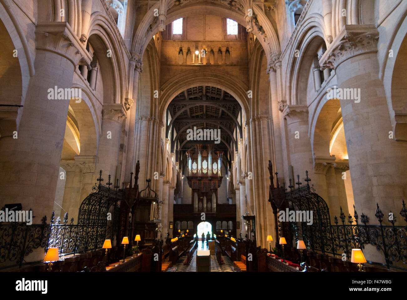 Interior, looking towards the Nave from the Chancel, of Christ Church ...