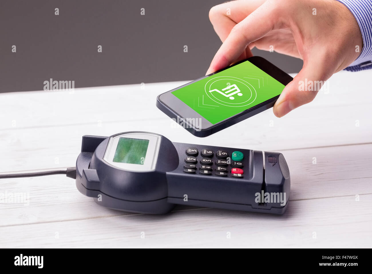 Composite image of payment screen Stock Photo - Alamy
