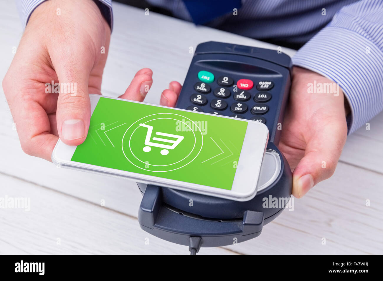Composite image of payment screen Stock Photo - Alamy