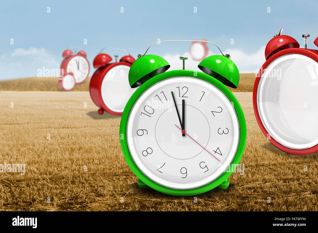 Composite image of clocks Stock Photo - Alamy