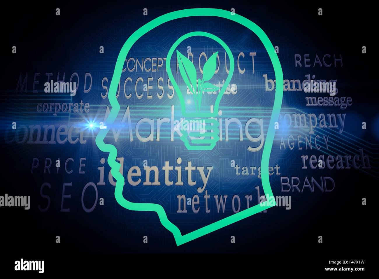 Composite image light bulb business hi-res stock photography and images ...