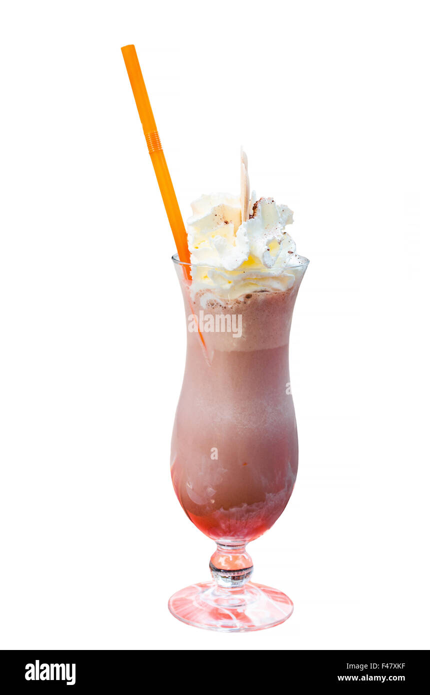 Iced coffee with chocolate sauce hi-res stock photography and images ...