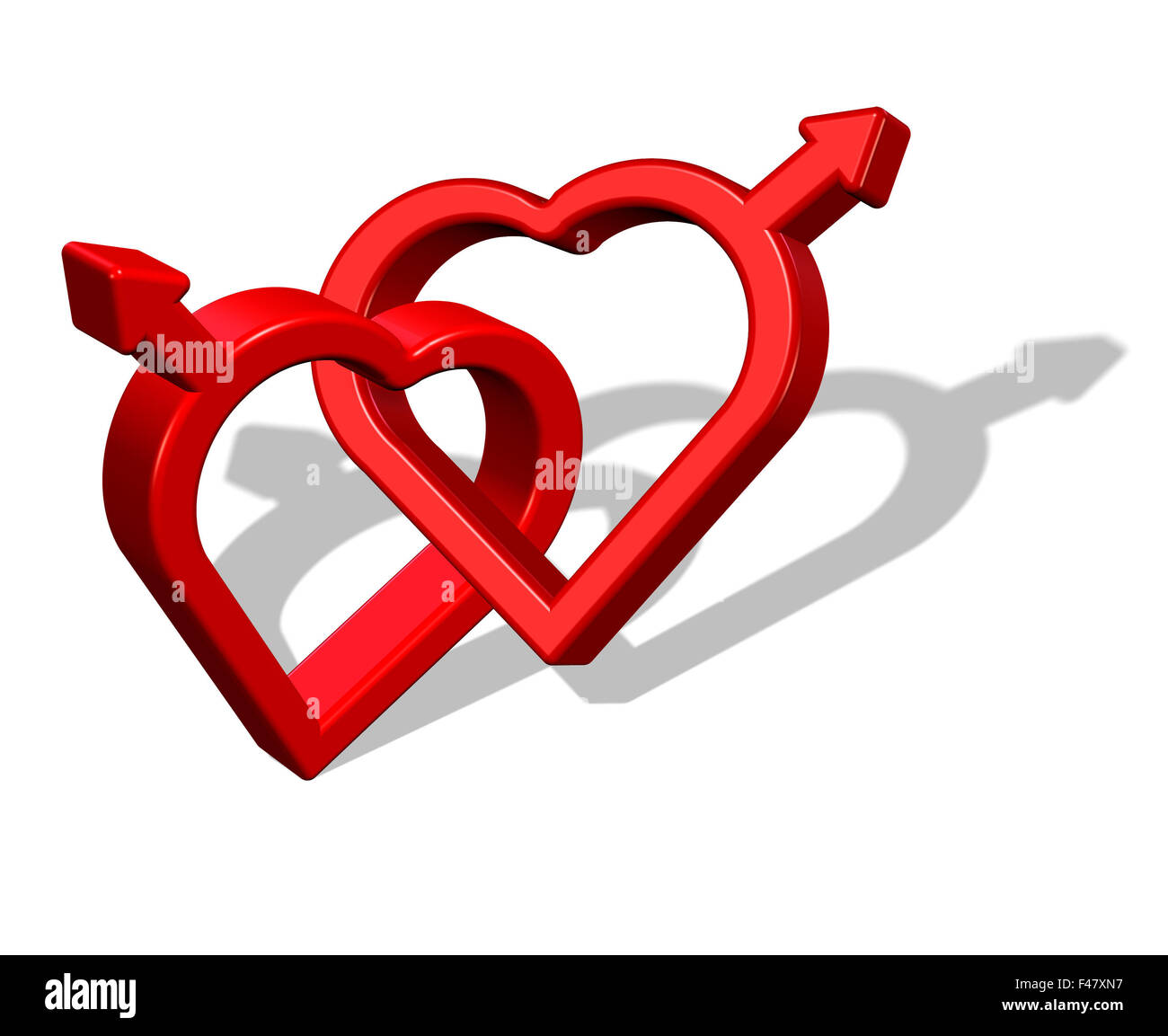Gay love symbol, illustration Stock Photo - Alamy