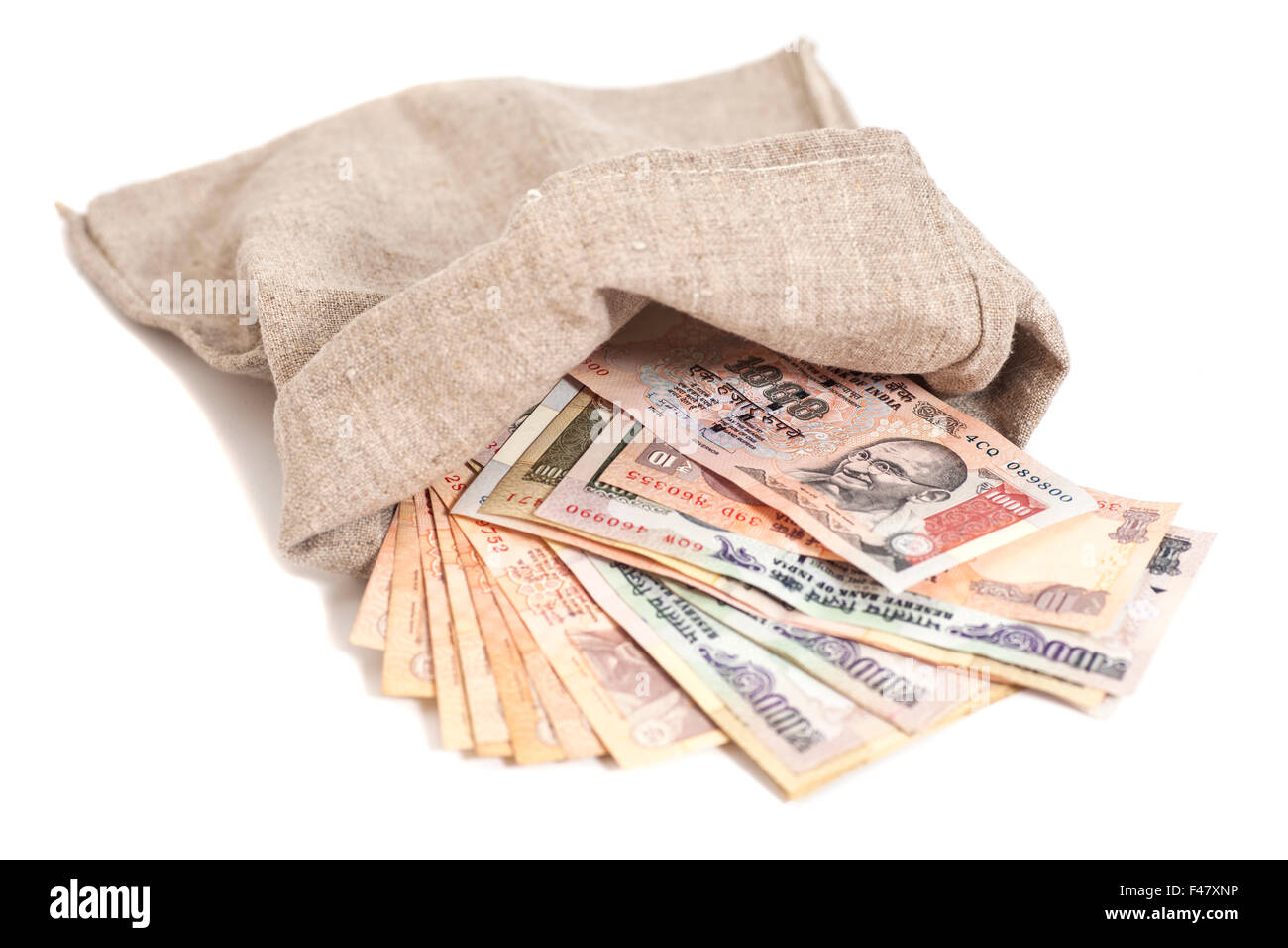 Banknote currency 1000 rupees Cut Out Stock Images & Pictures - Alamy