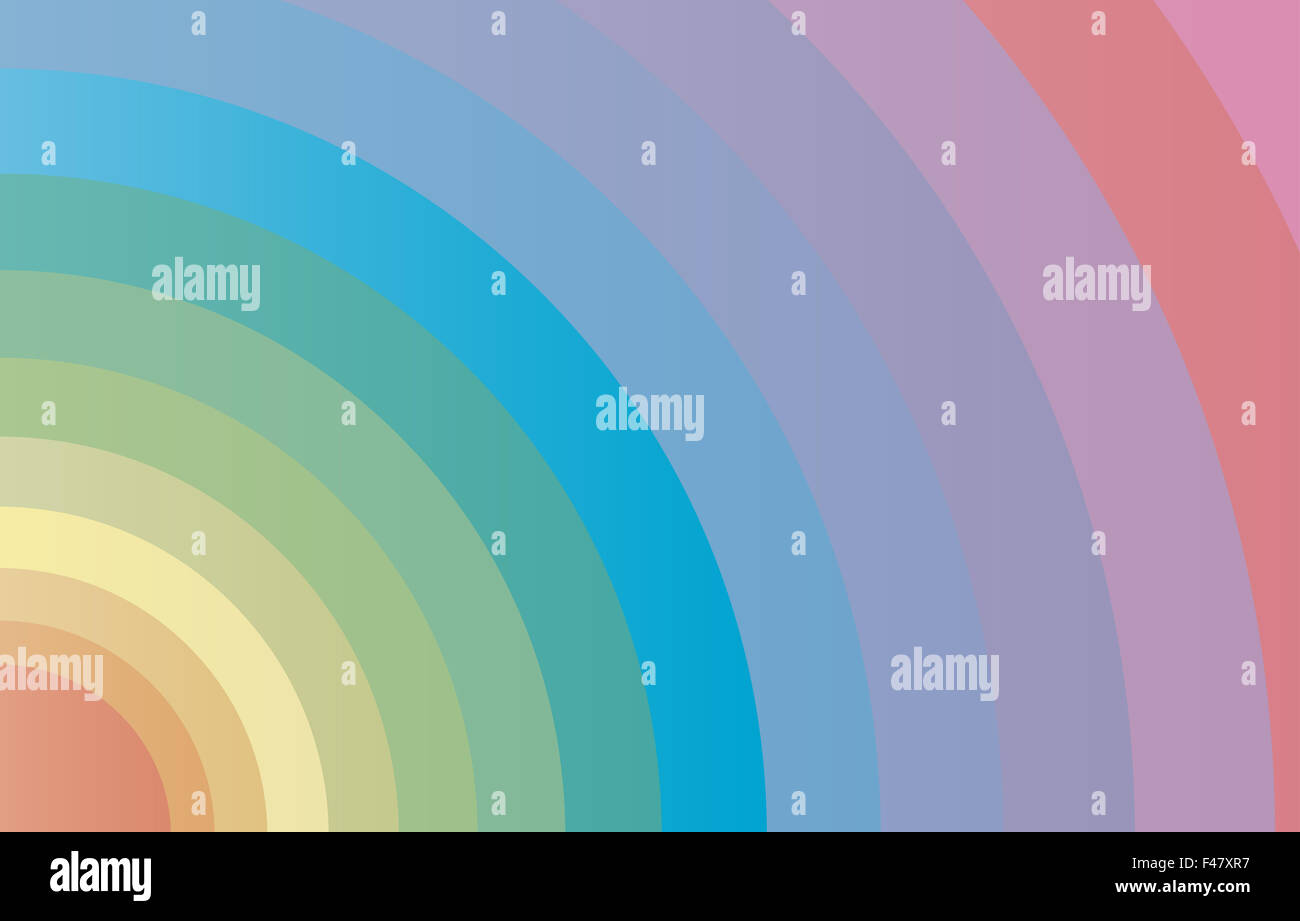 A circular array of bright colours as a fashion background Stock Photo ...