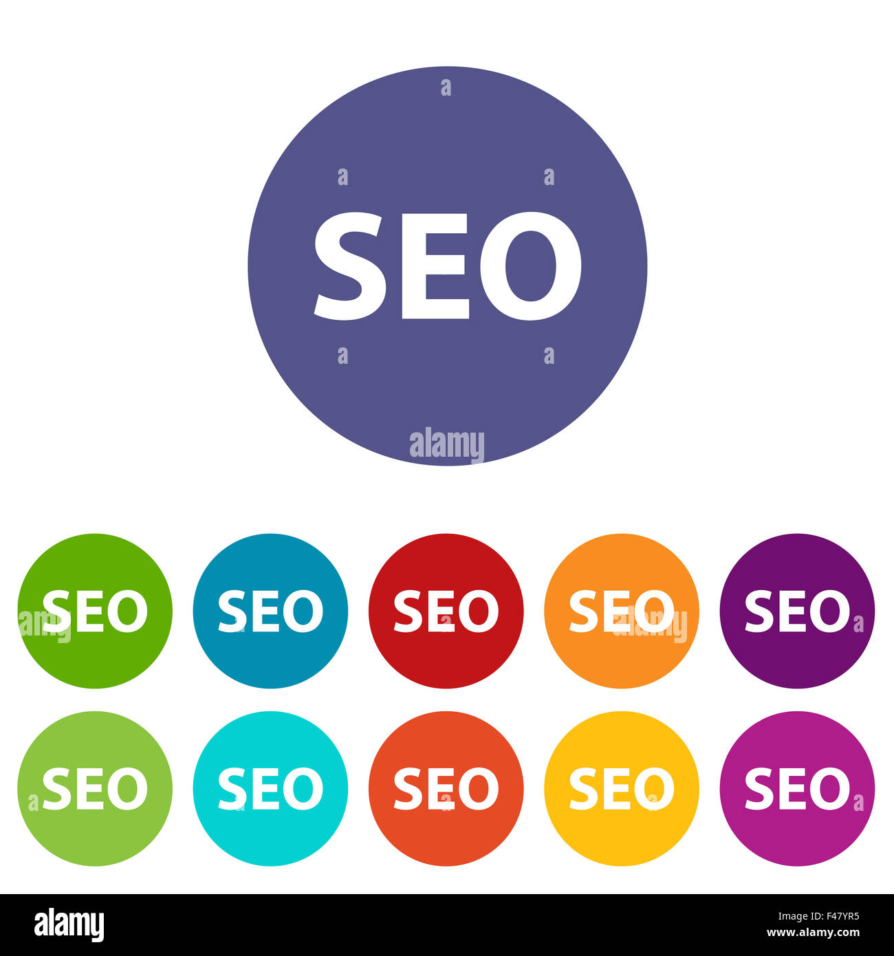 Seo icon set hi-res stock photography and images - Alamy