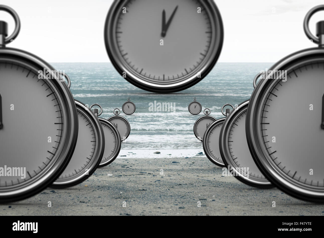 Composite image of clocks Stock Photo - Alamy