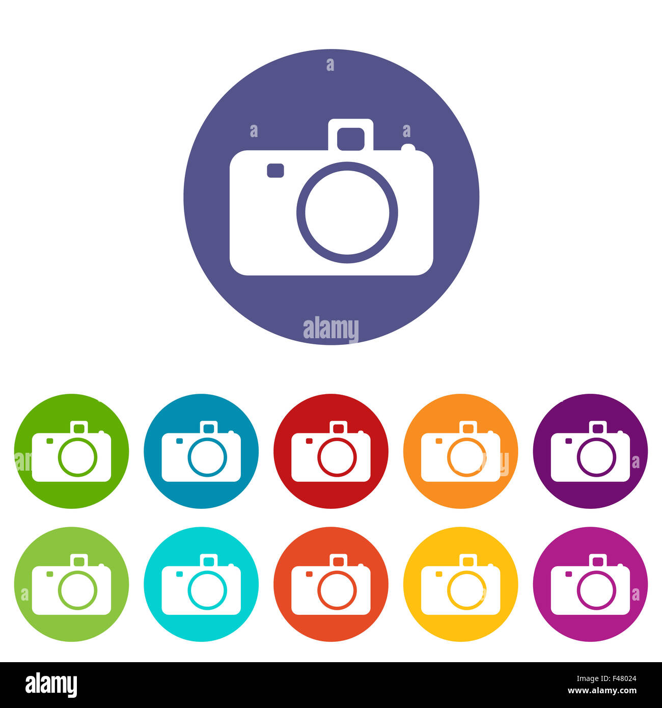 Green camera icon Cut Out Stock Images & Pictures - Alamy