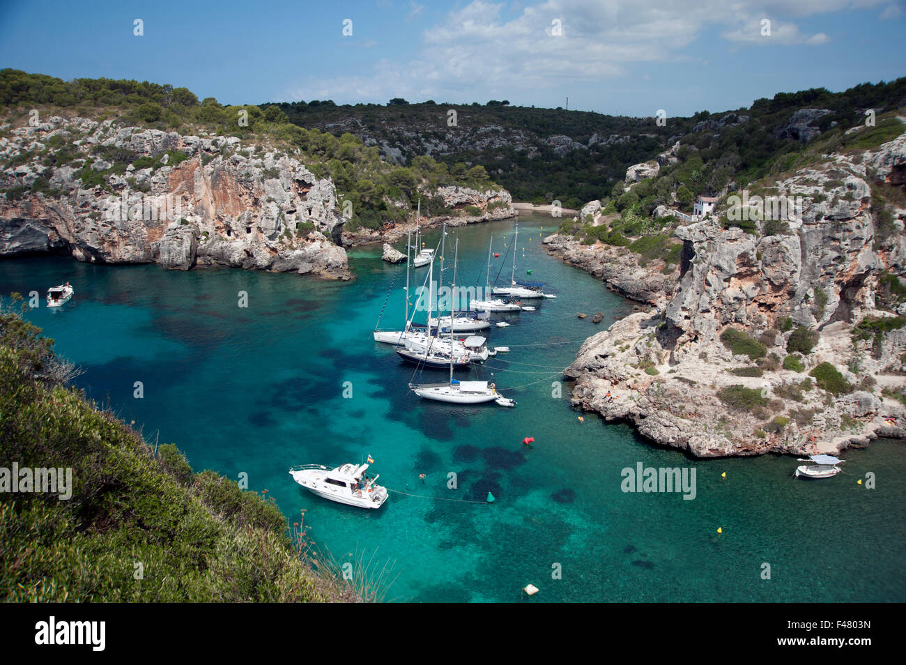 Beautiful calas coves menorca hi-res stock photography and images - Alamy