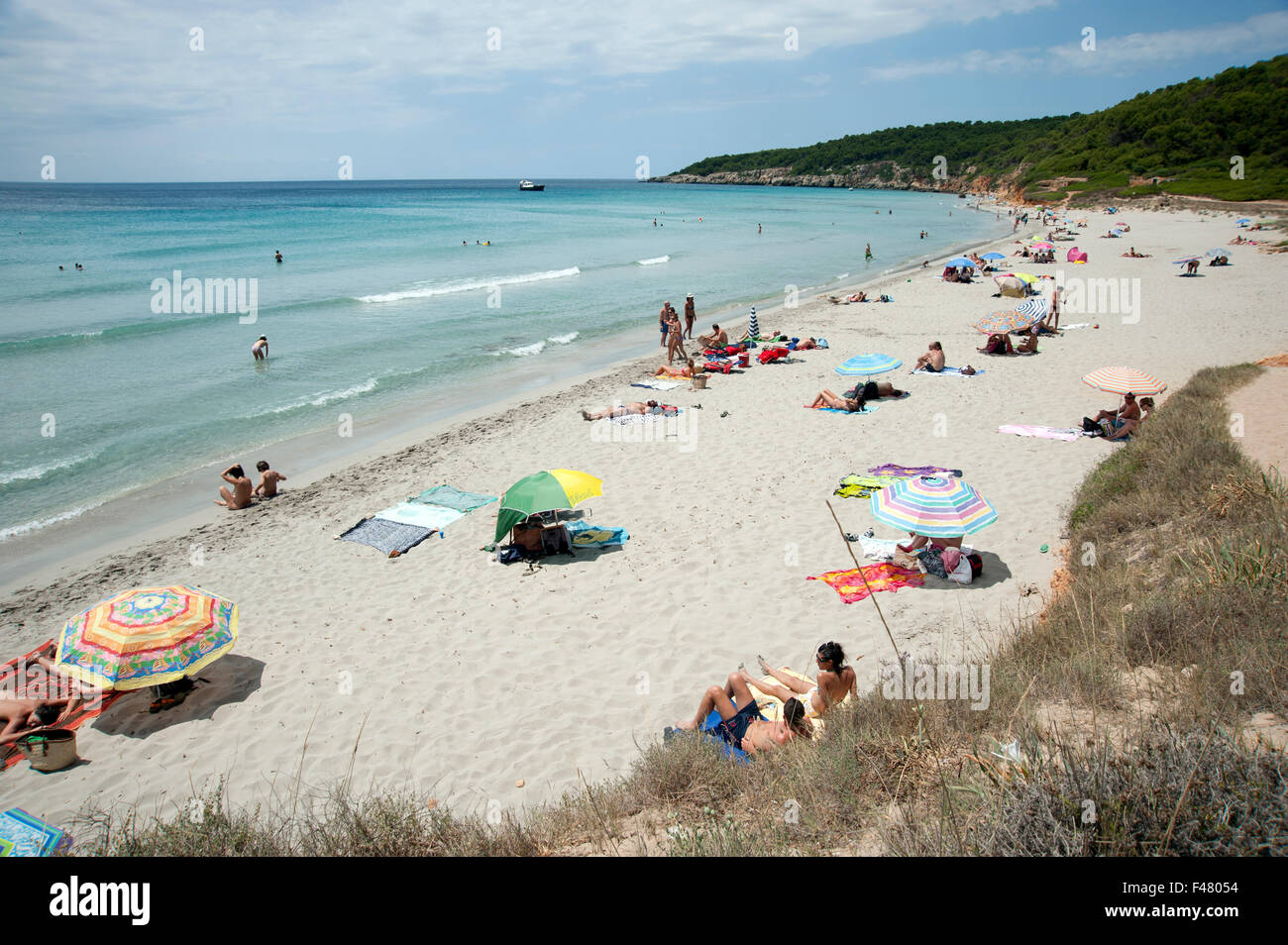 Tourists on binigaus beach hi-res stock photography and images - Alamy
