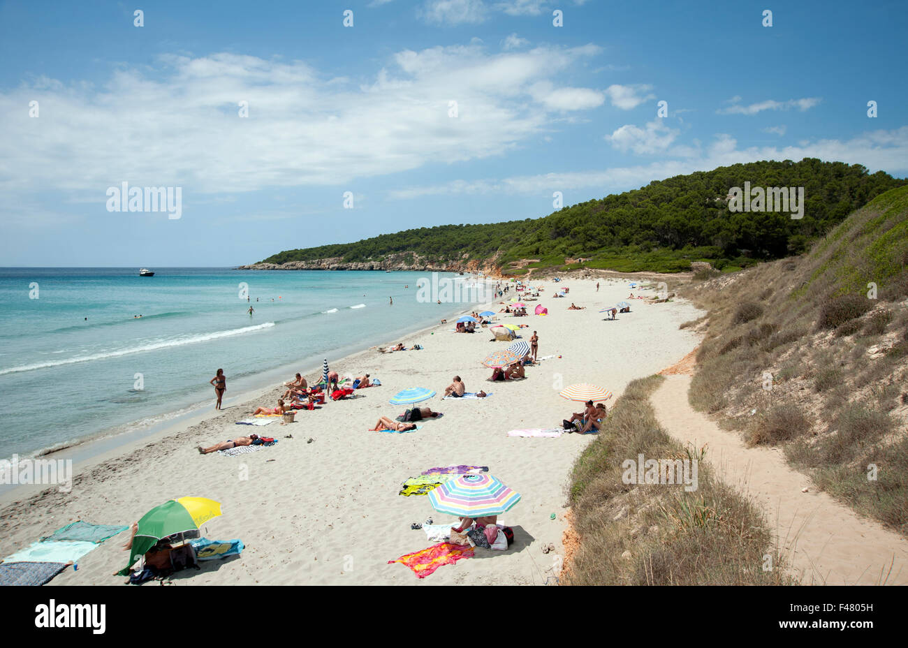 Tourists on binigaus beach hi-res stock photography and images - Alamy