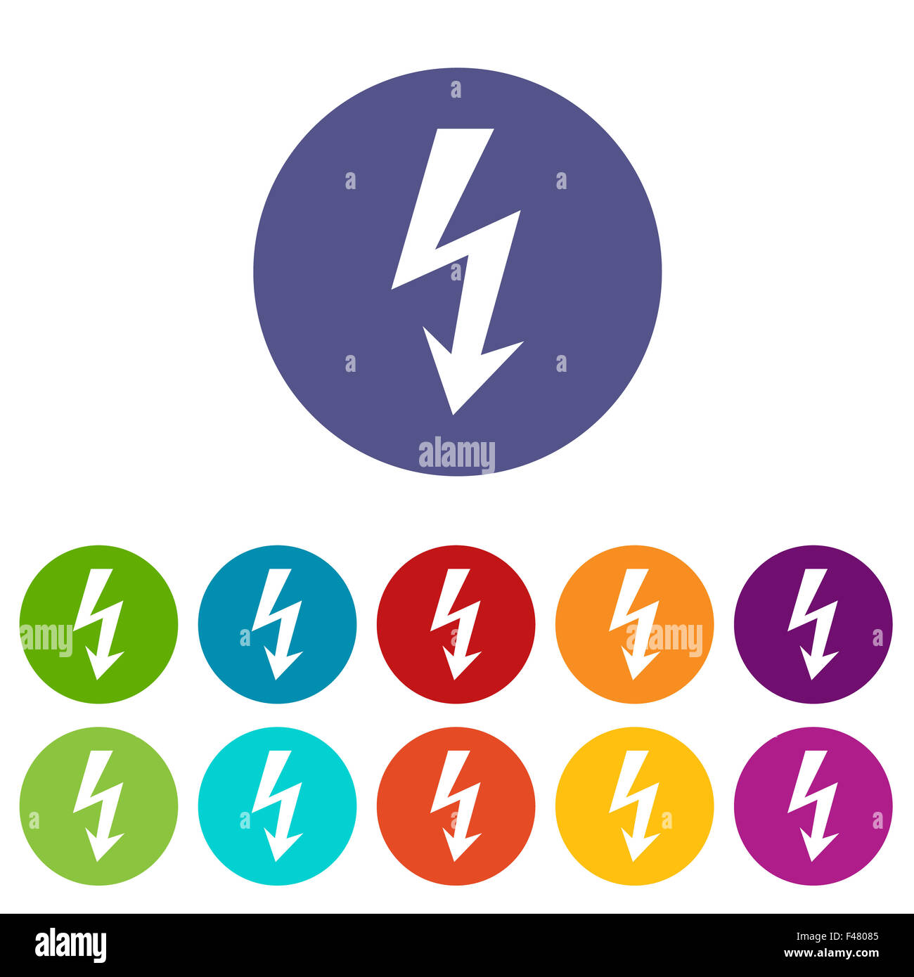 Lightning flat hi-res stock photography and images - Alamy