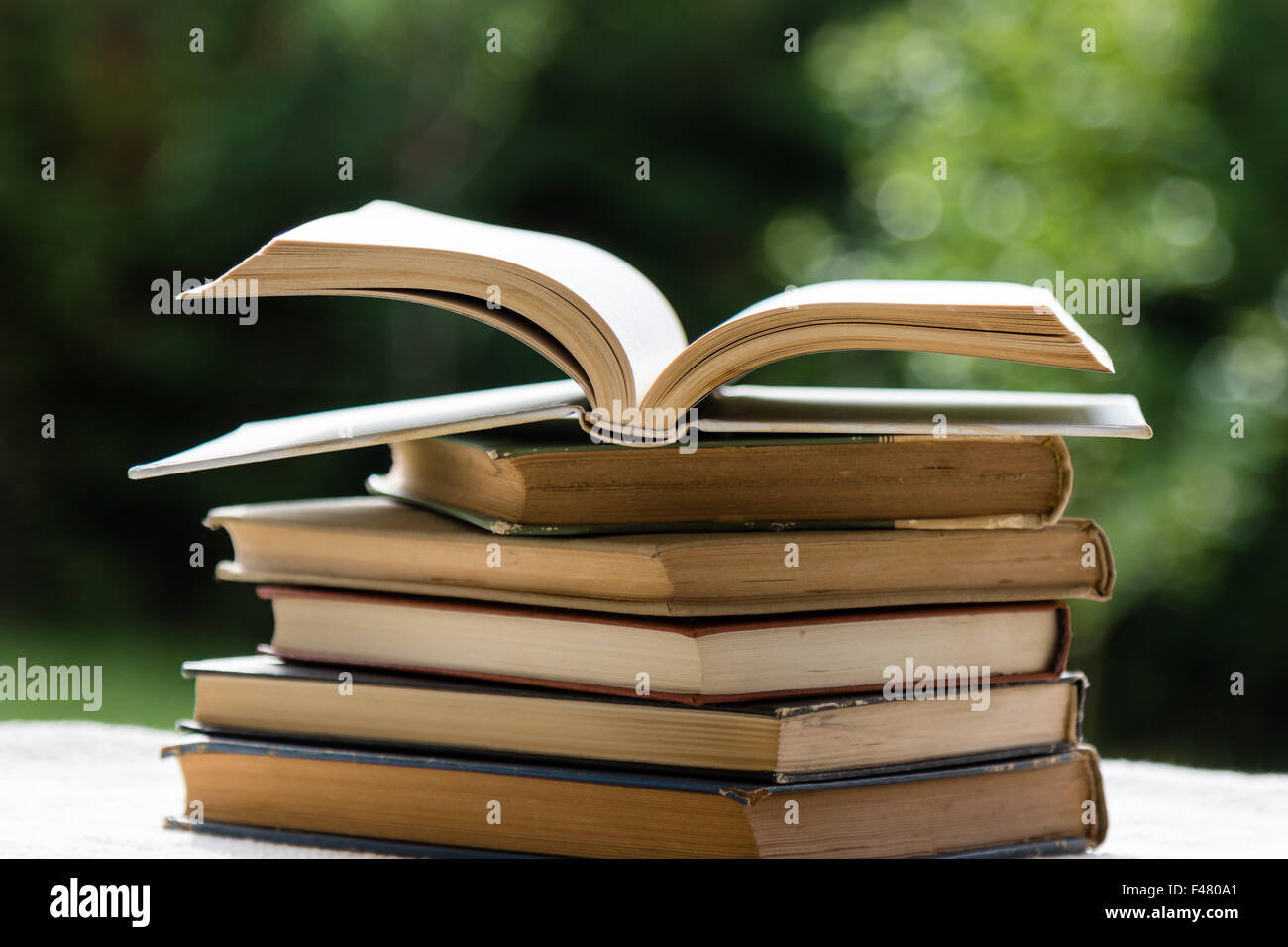 stack of books Stock Photo - Alamy