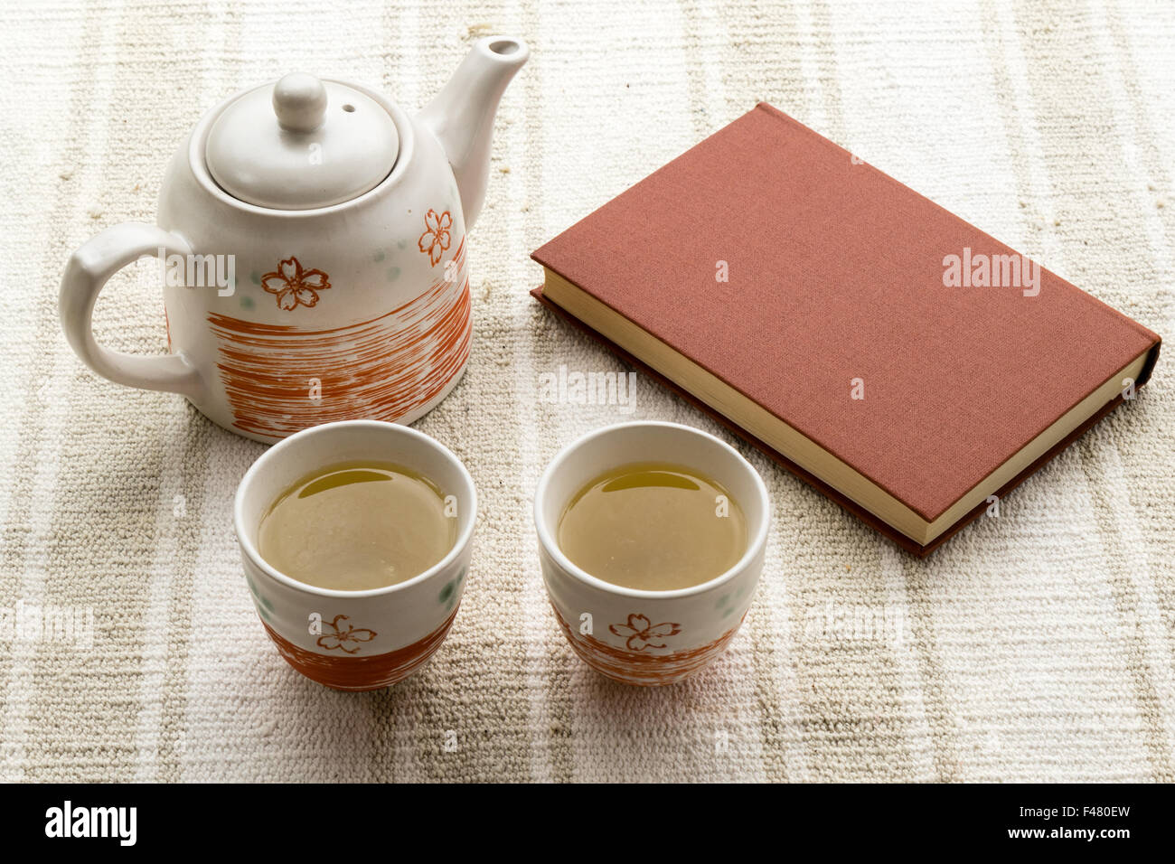 tea and book Stock Photo - Alamy