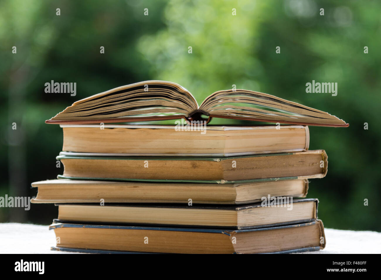 stack of books Stock Photo - Alamy