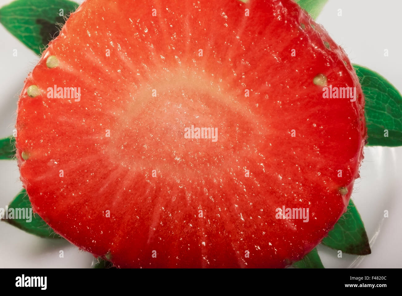 Ripe juicy strawberry close hi-res stock photography and images - Alamy